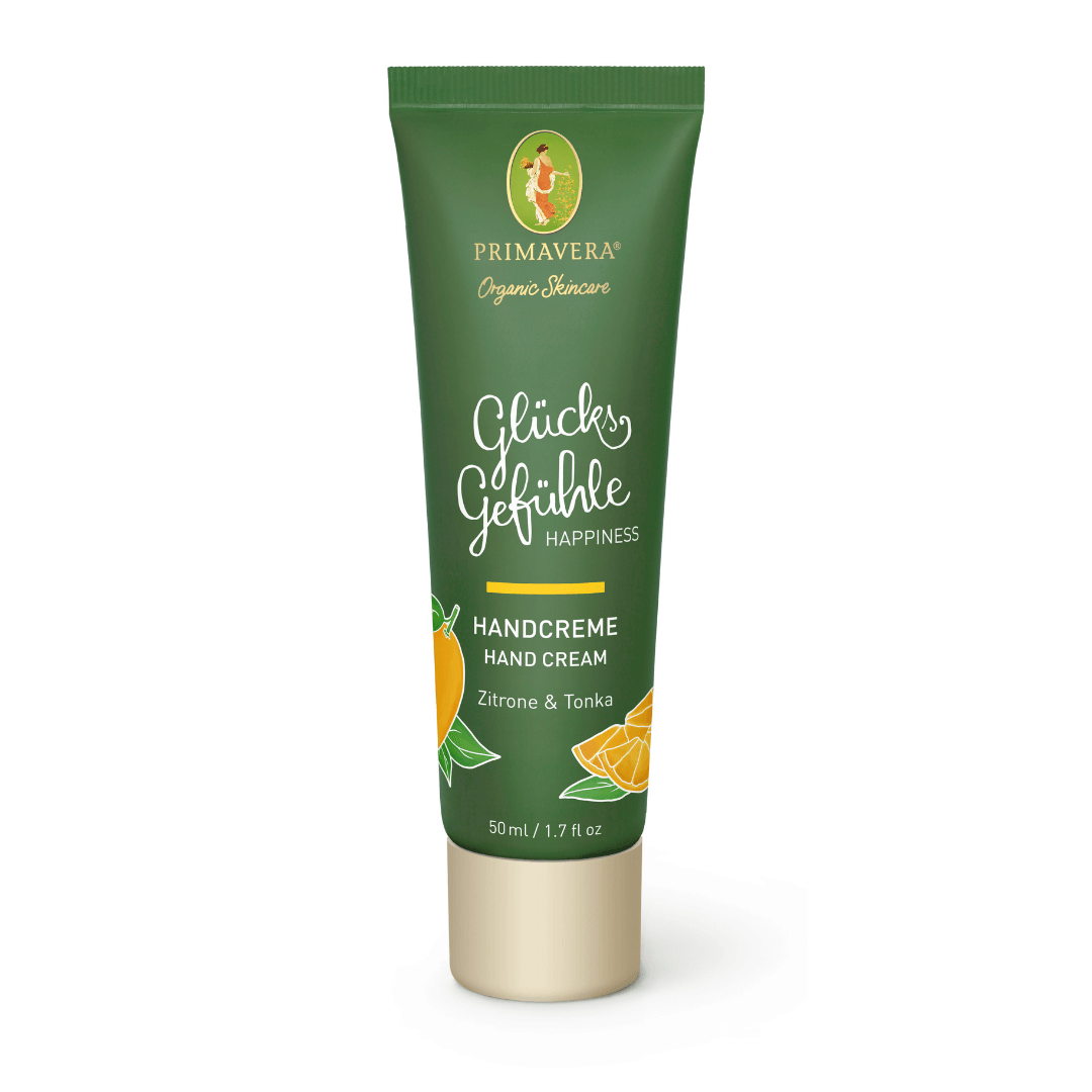 Happiness Hand Cream - Lemon & Tonka | Primavera Organic – GoddessofSpring